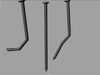 3D model rusty Metal nail - Game Ready - VR AR VR / AR / low-poly ...