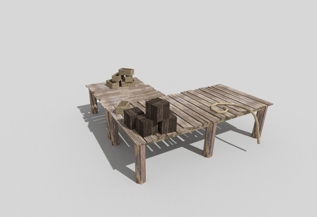 3D model low poly beach mole 2 VR / AR / low-poly | CGTrader