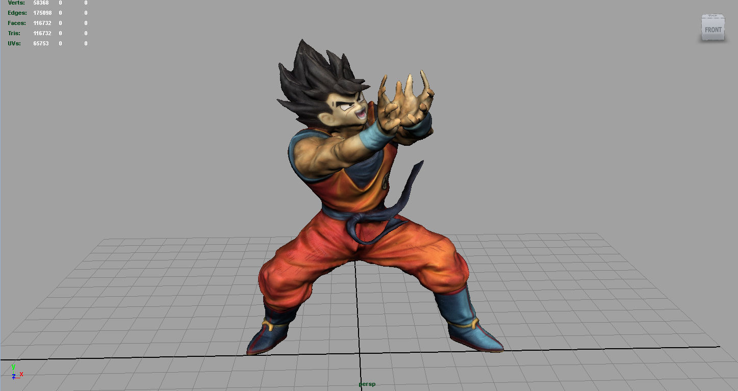 3D model GOKU Dragon Ball VR / AR / low-poly | CGTrader