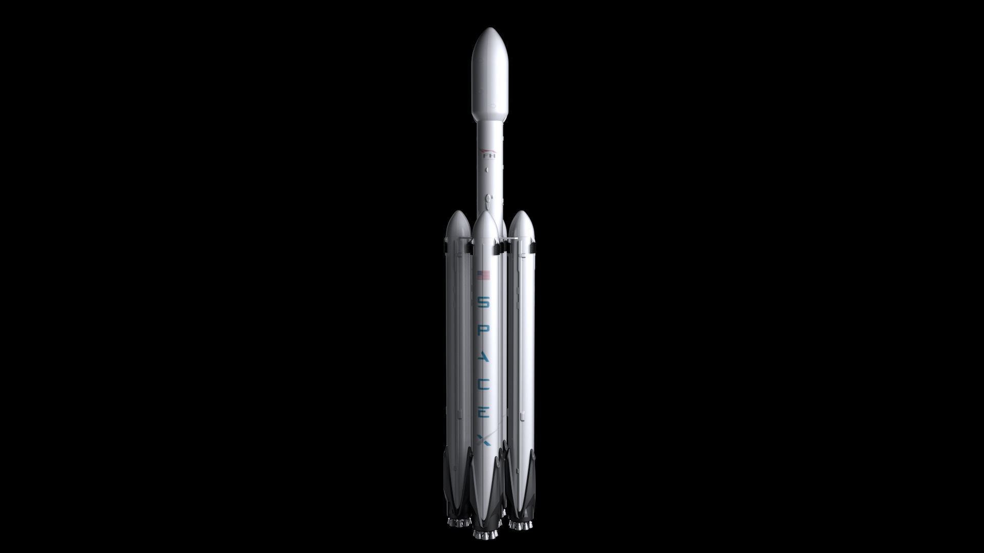 Falcon Super Heavy 3D model | CGTrader