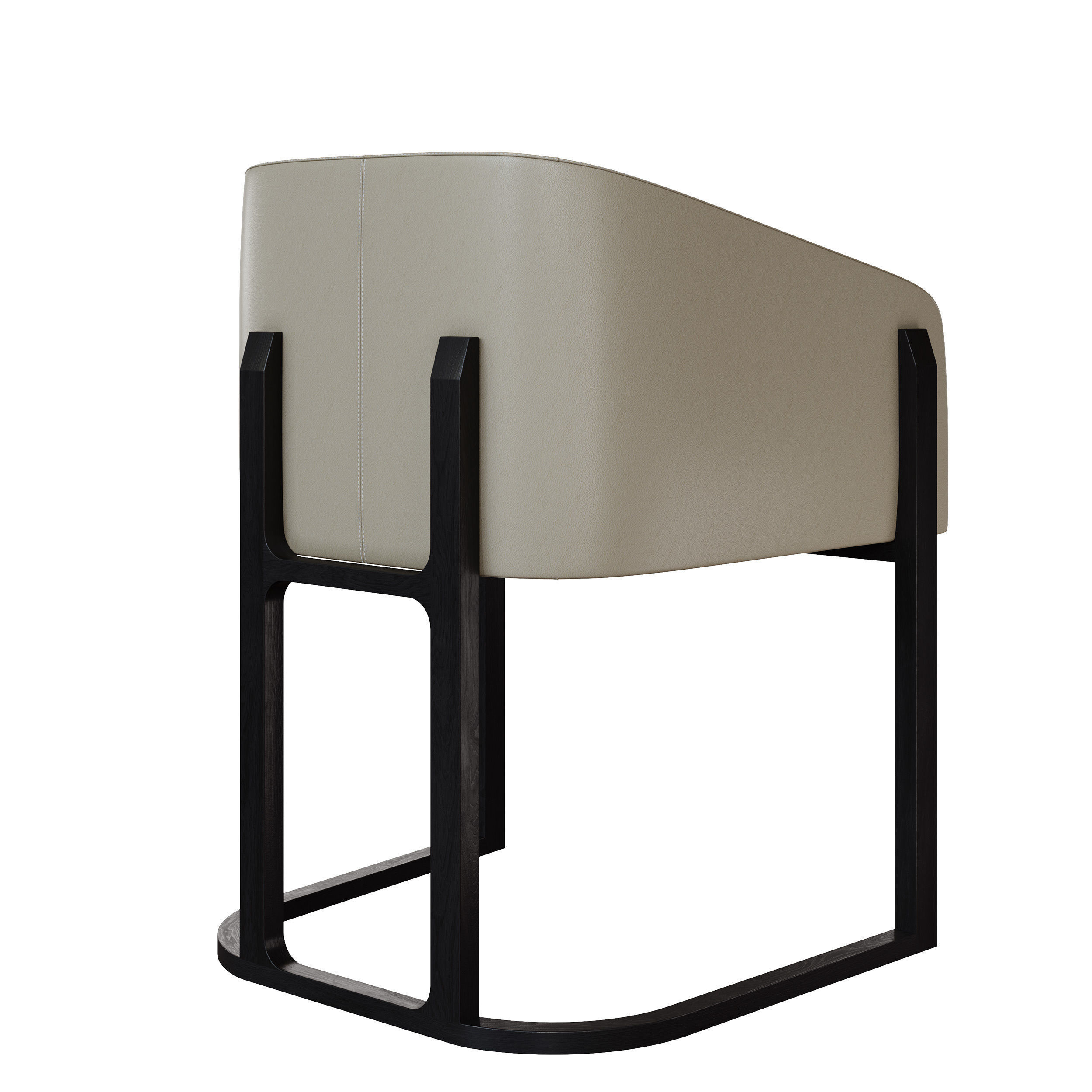 Okha Barnett Dinning Chair 3D model | CGTrader