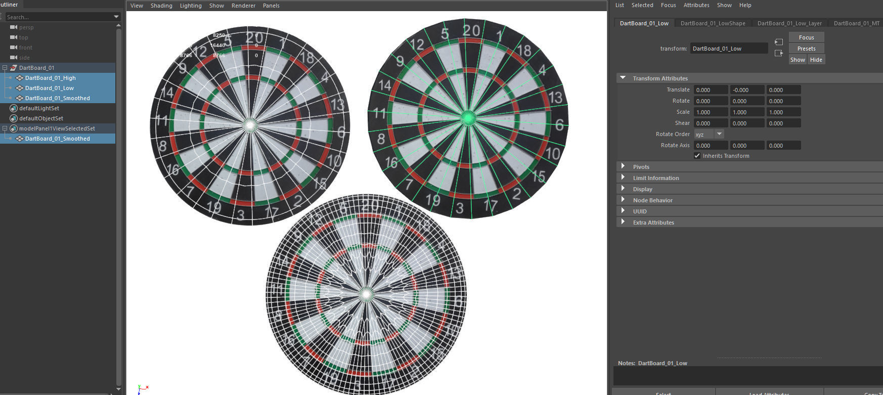 3D model Dartboard - Dart VR / AR / low-poly | CGTrader