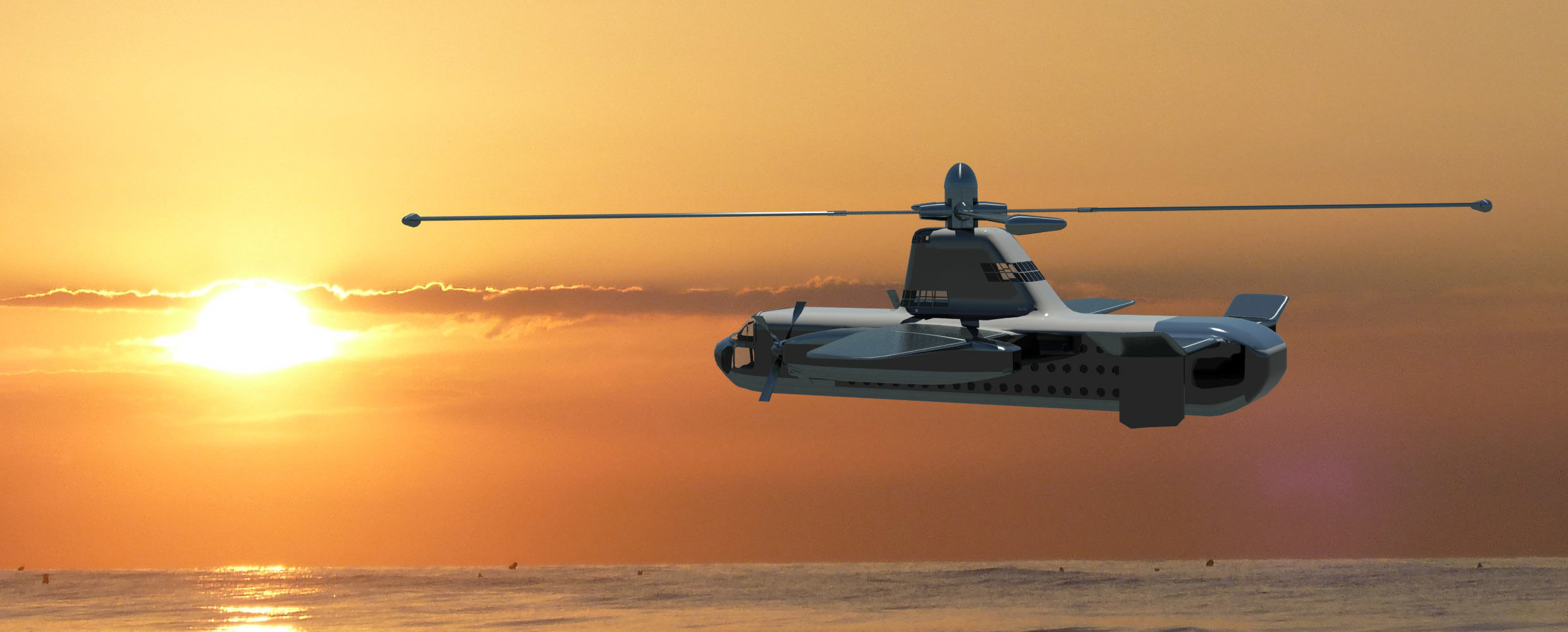 3D model Rotodyne 3D model VR / AR / low-poly | CGTrader