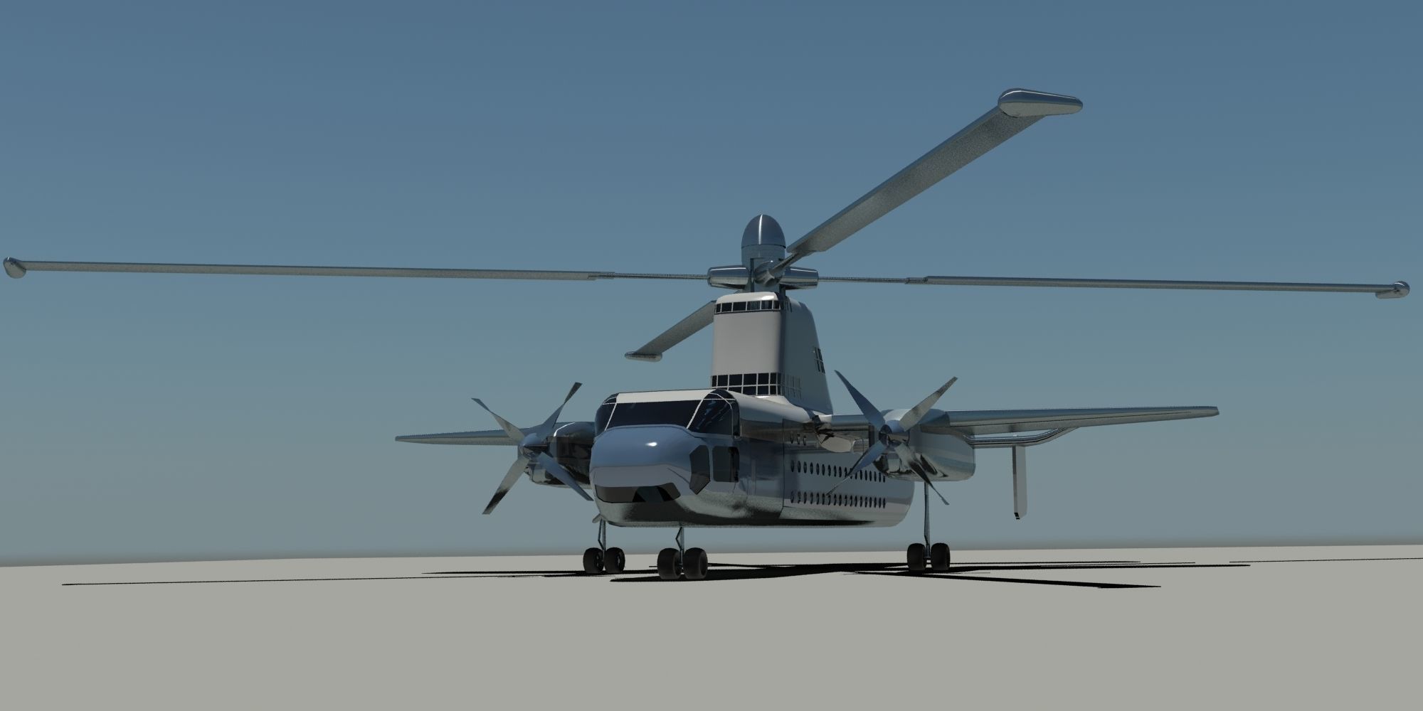 3D model Rotodyne 3D model VR / AR / low-poly | CGTrader