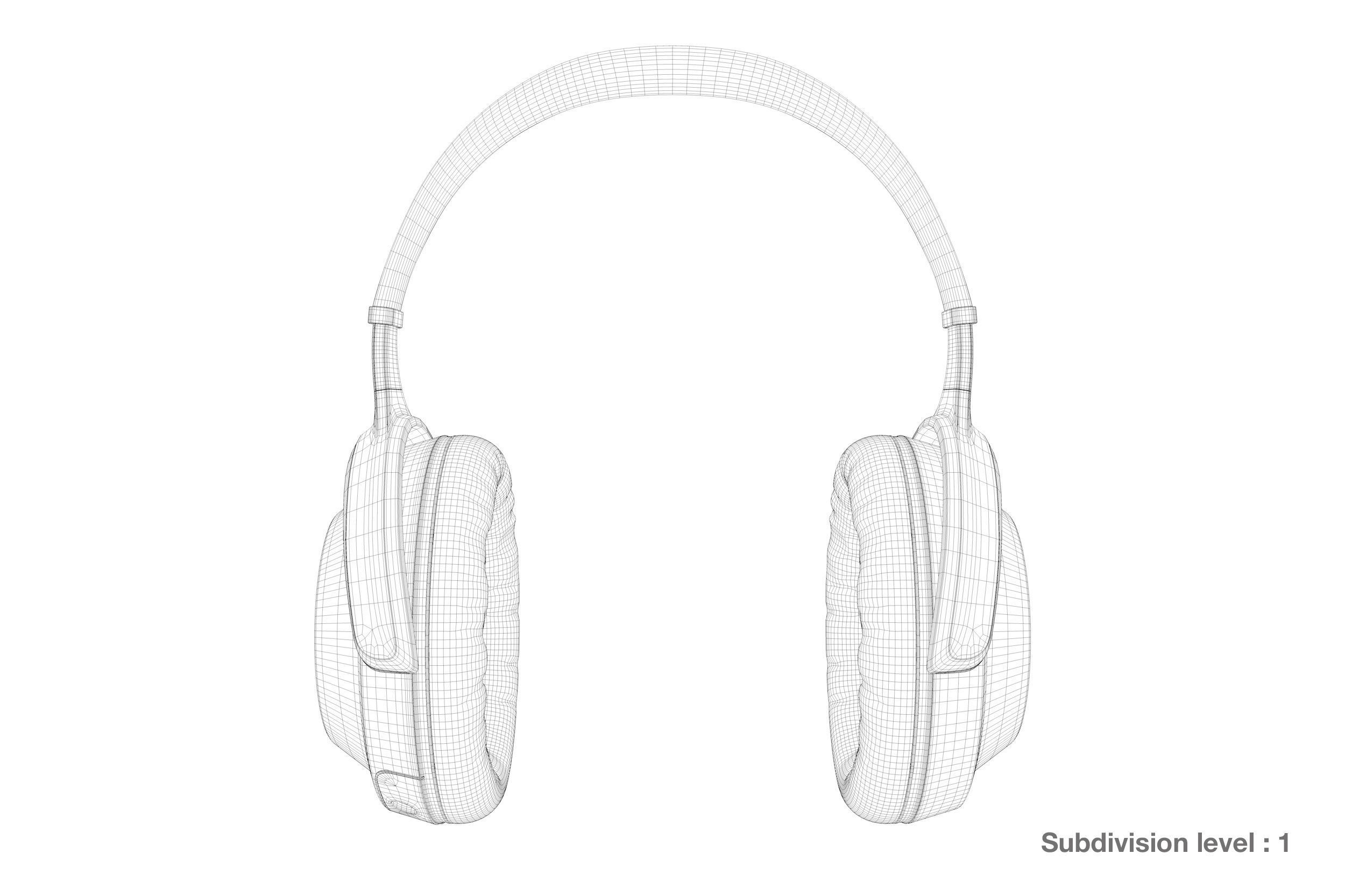 3D model Headphones Concept - Animated - Original design VR / AR / low ...