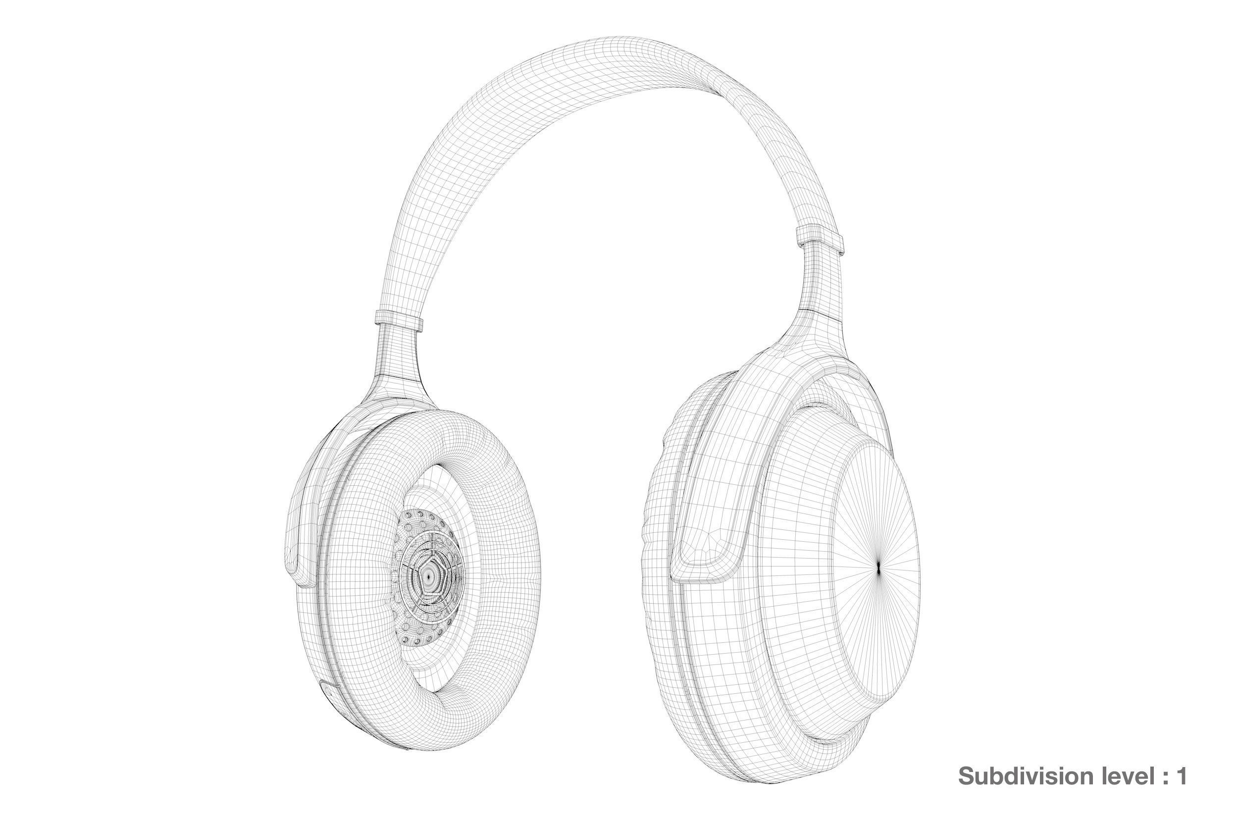 3D model Headphones Concept - Animated - Original design VR / AR / low ...