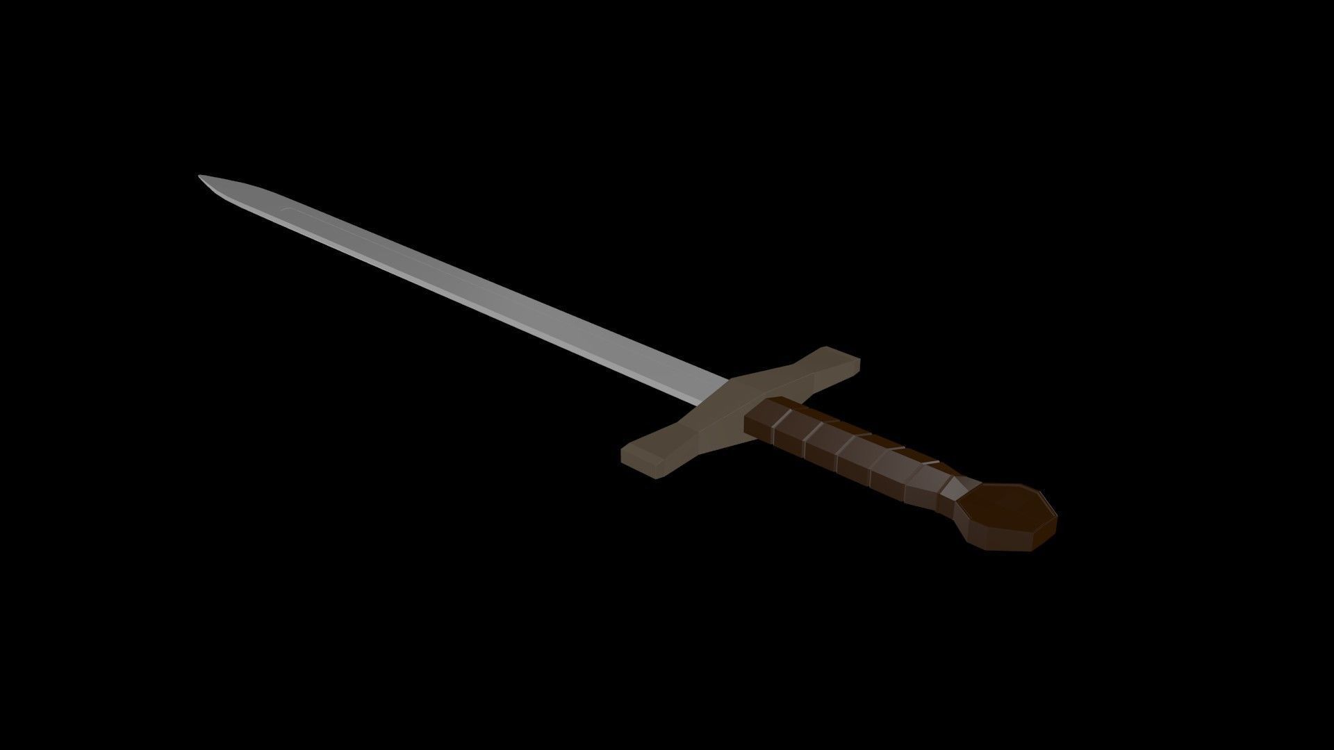 3D model Loy poly sword 2 VR / AR / low-poly | CGTrader