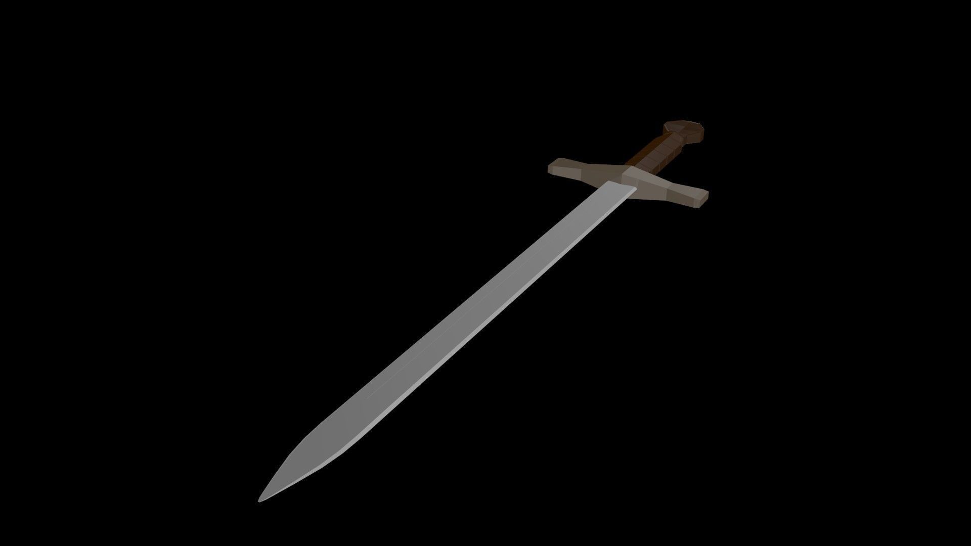 3D model Loy poly sword 2 VR / AR / low-poly | CGTrader