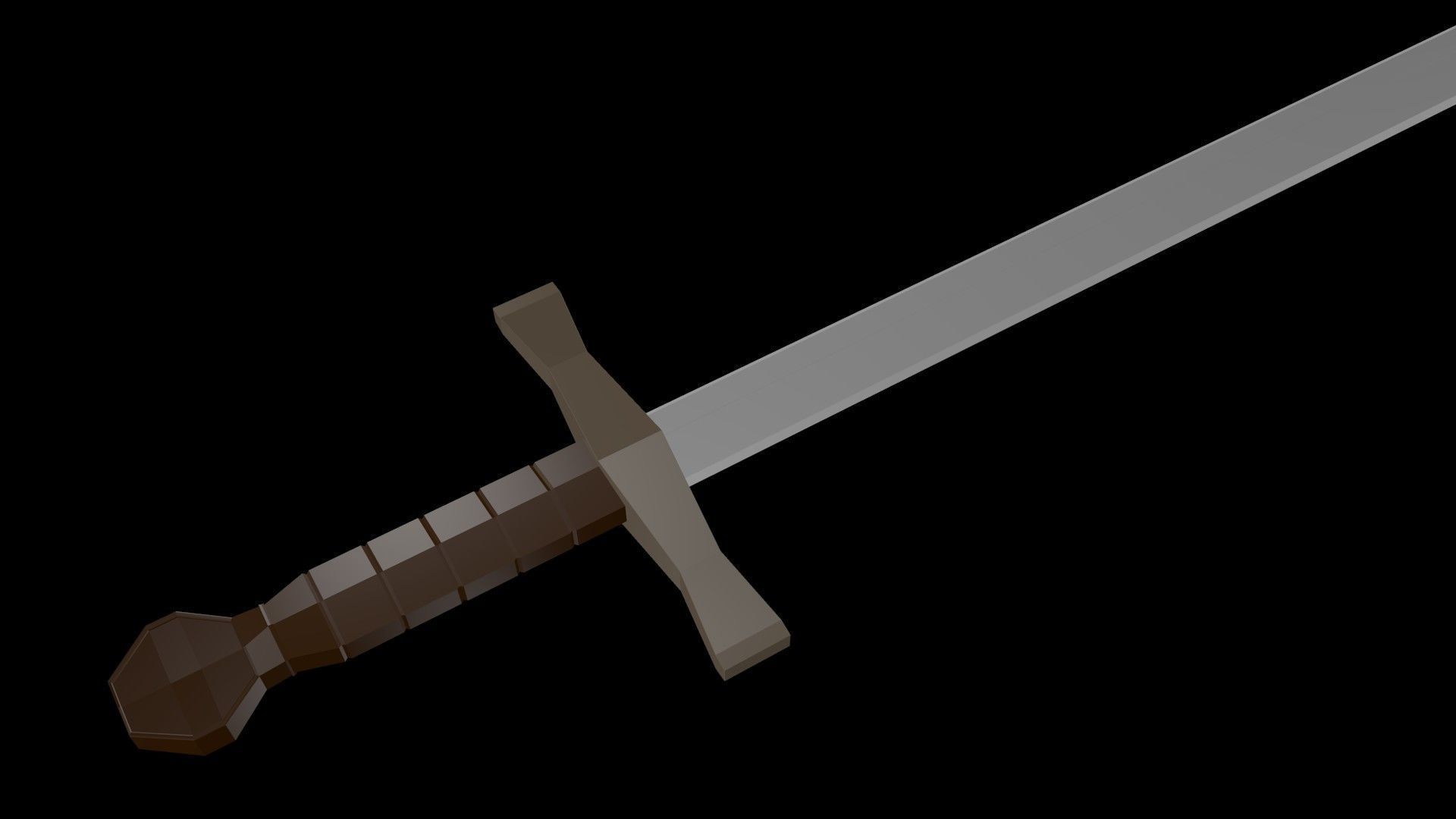 3D model Loy poly sword 2 VR / AR / low-poly | CGTrader