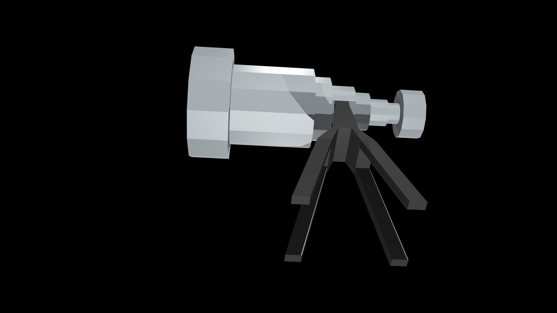 3D model Low poly telescope VR / AR / low-poly | CGTrader