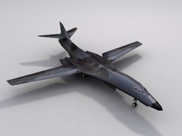 3D model B1B Lancer Bomber VR / AR / low-poly | CGTrader