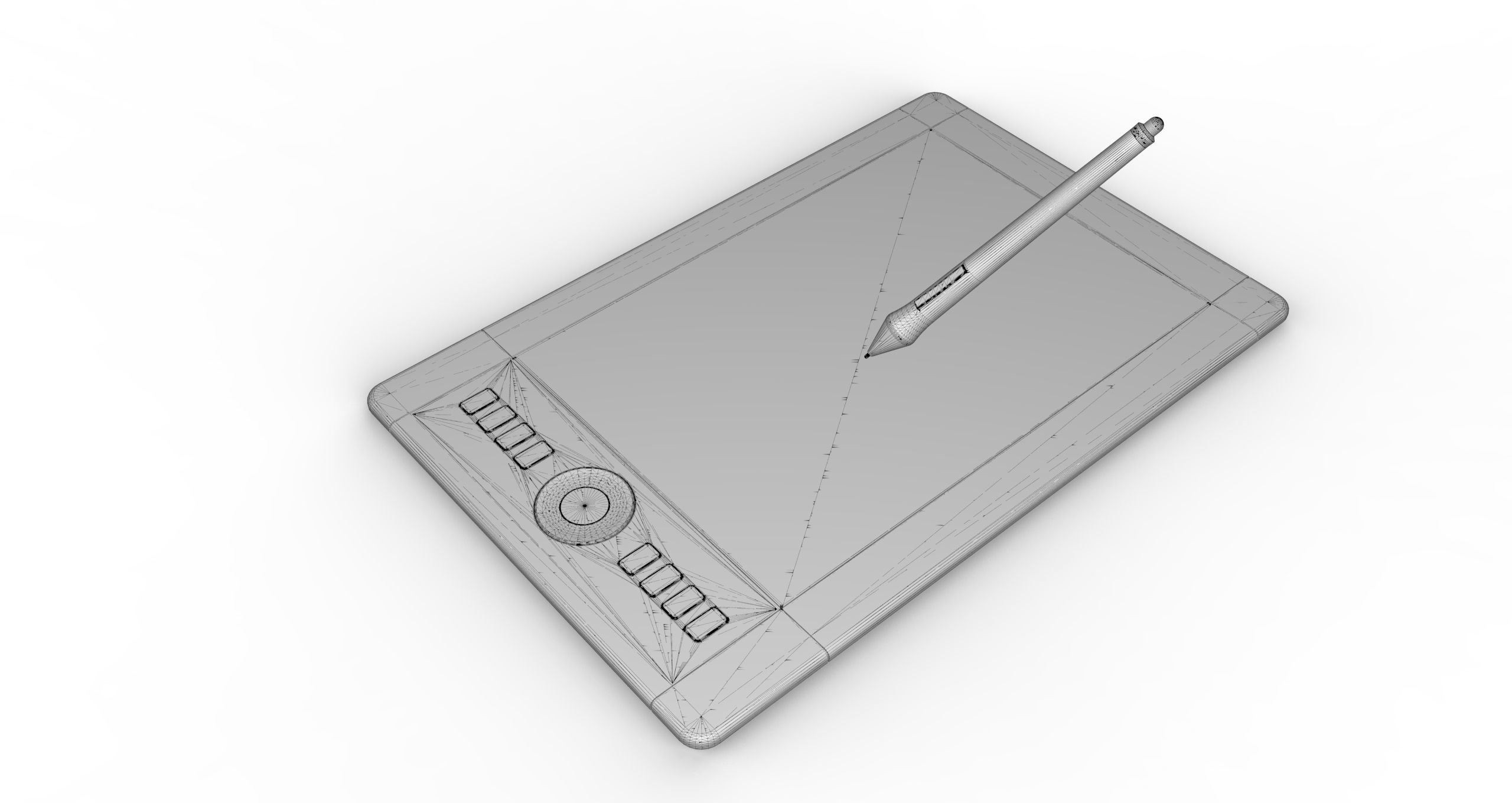 Wacom Pen Tablet free 3D model | CGTrader