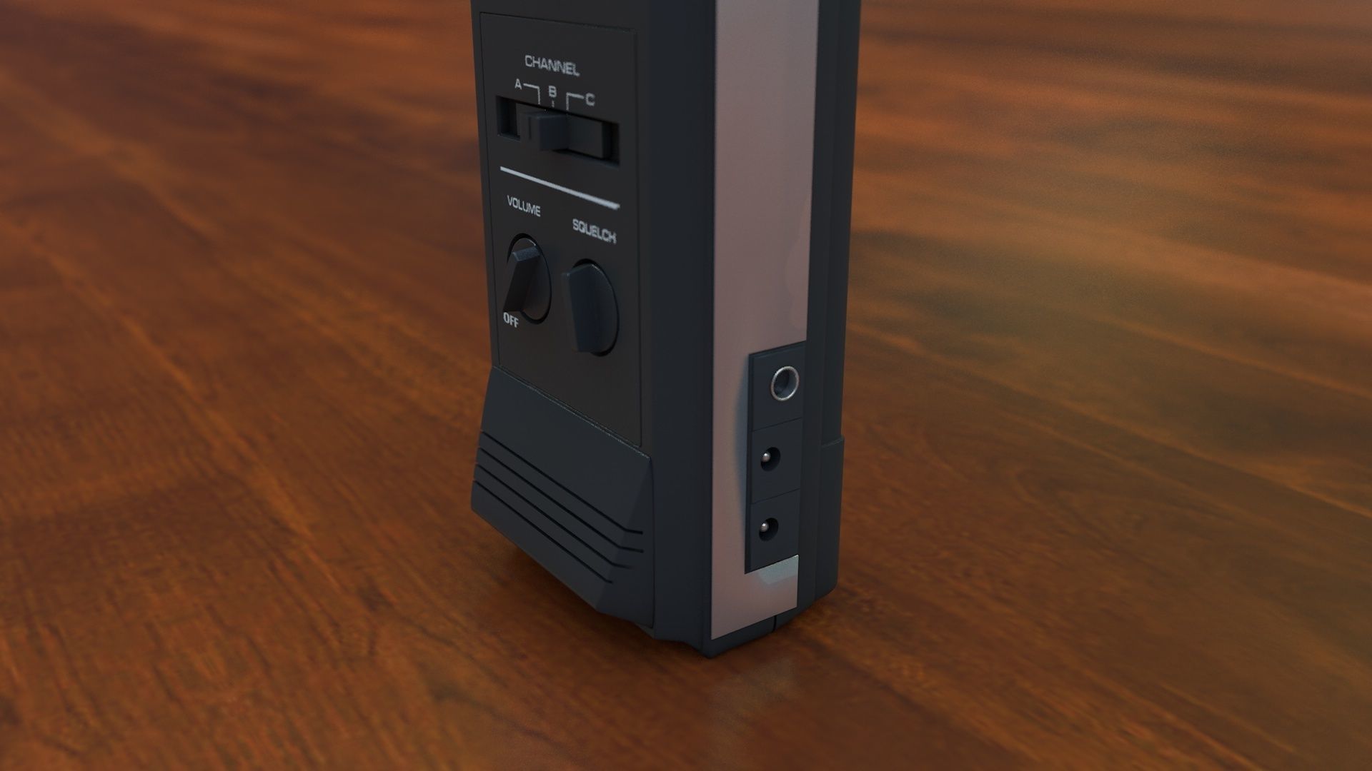 Vintage 80s Walkie-Talkie Realistic TRC-214 3D model | CGTrader