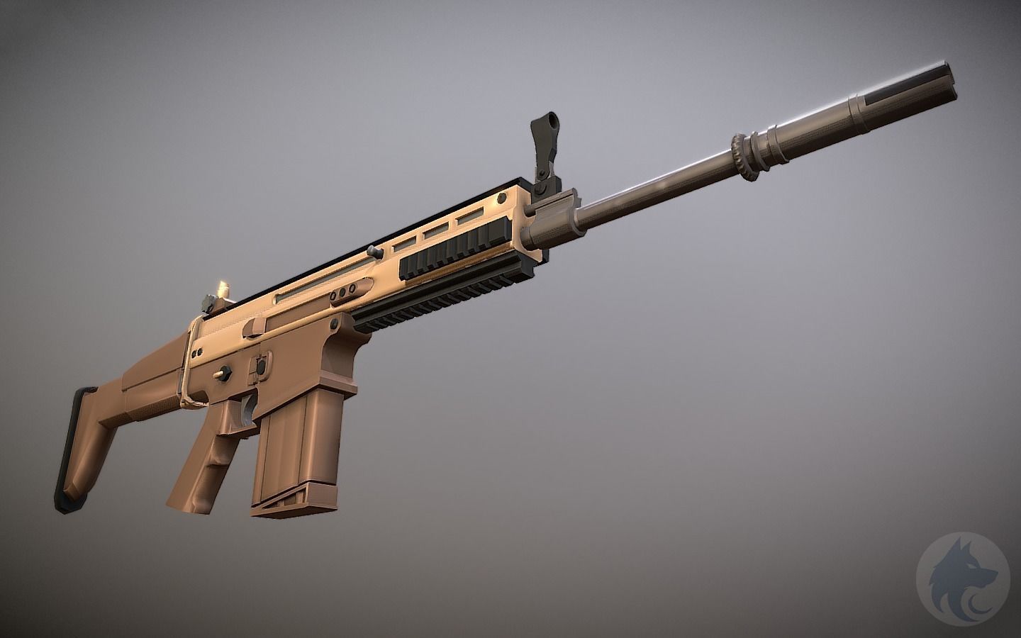 3D model FN SCAR VR / AR / low-poly | CGTrader
