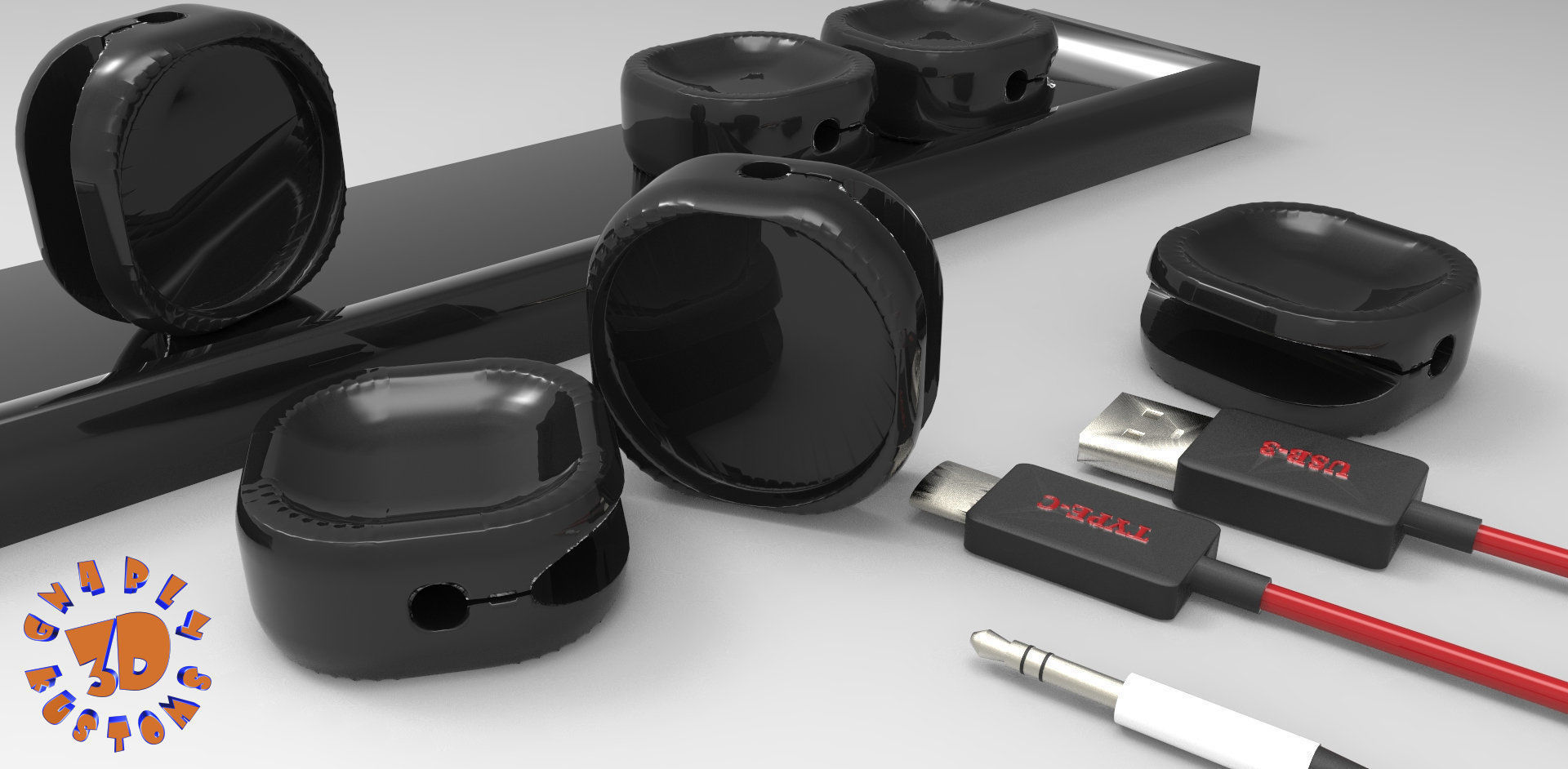 Magnetic Cable Management System 3D model 3D printable | CGTrader