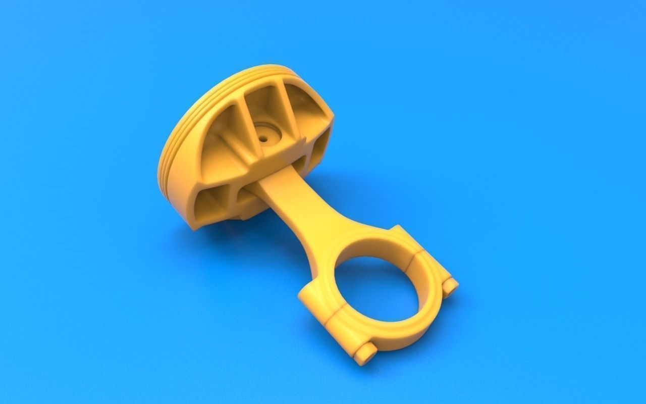 3D Printable Piston Assembly 3D model 3D printable | CGTrader