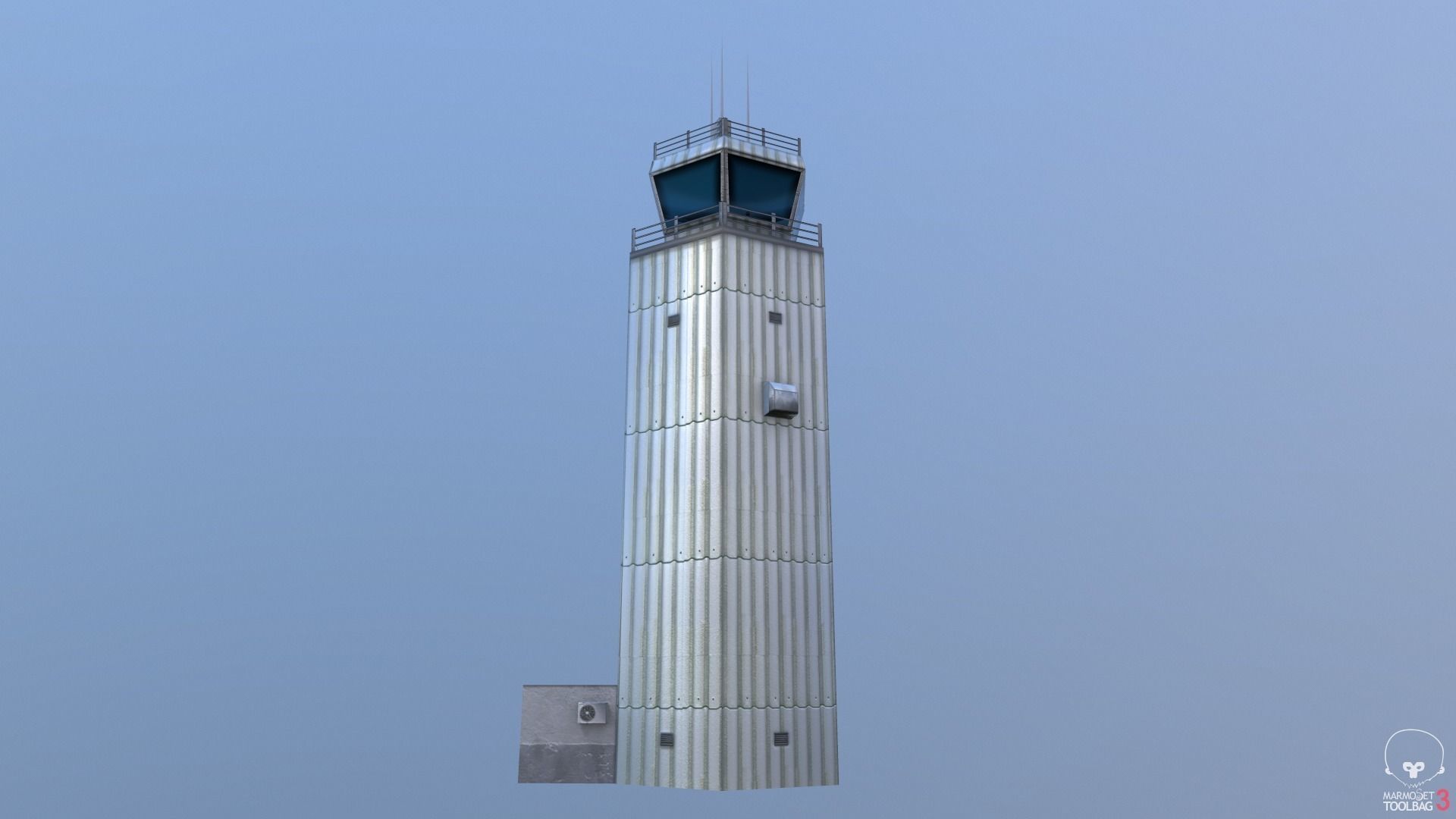 3D model ATC Tower - 6 Diffrent textures - Air Traffic Control Tower VR ...