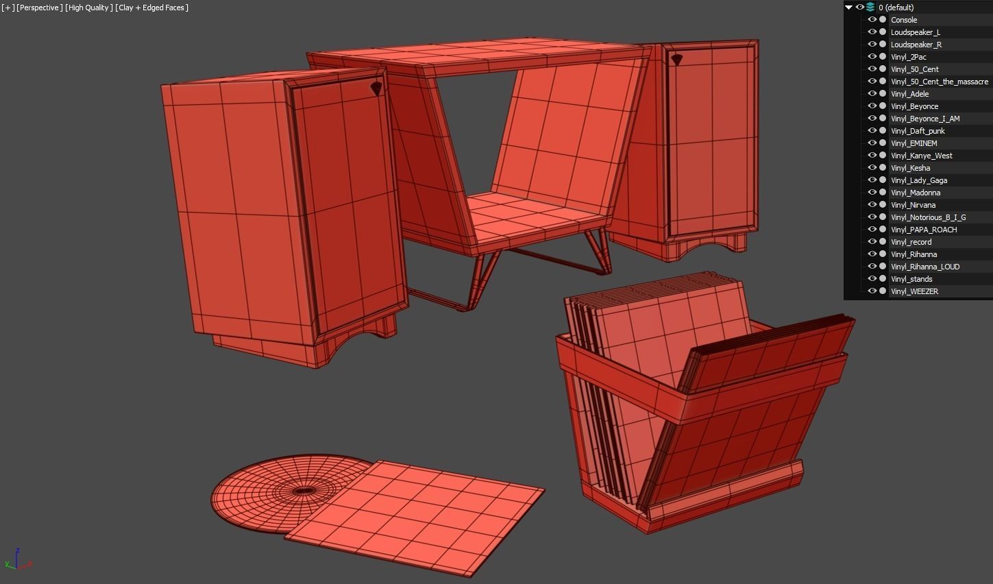 3D model Set Music VR / AR / low-poly | CGTrader