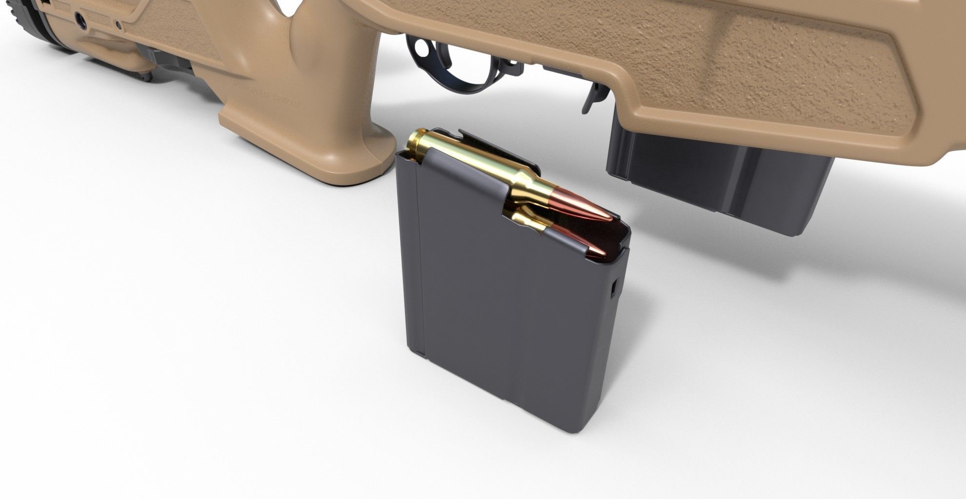 Springfield M1A Loaded 3D model | CGTrader