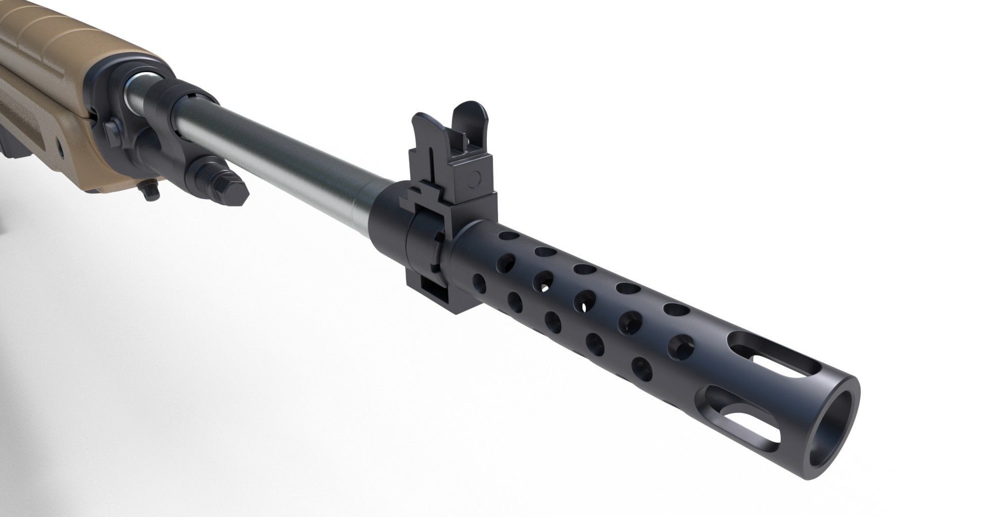 Springfield M1A Loaded 3D model | CGTrader