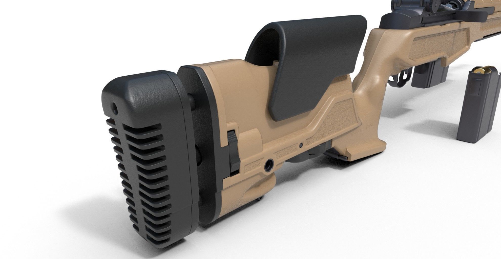 Springfield M1A Loaded 3D model | CGTrader