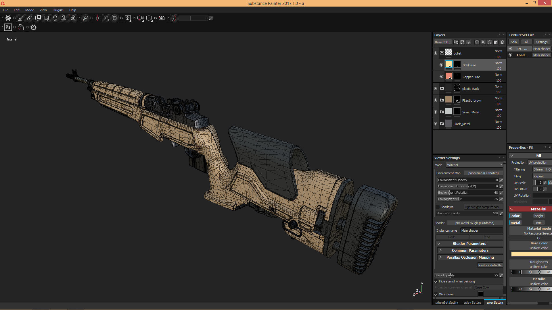 Springfield M1A Loaded 3D model | CGTrader