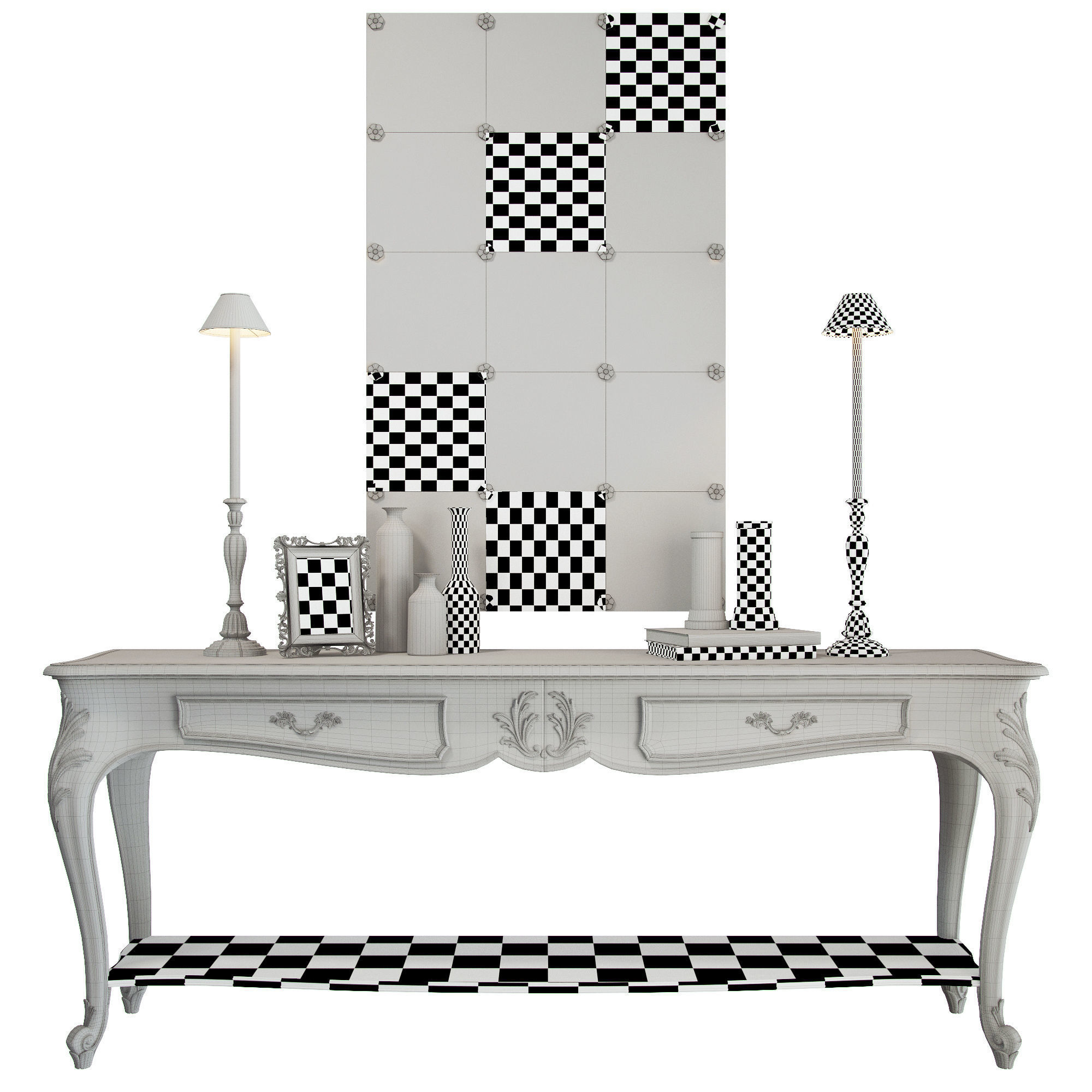 Chelini set 3D model | CGTrader