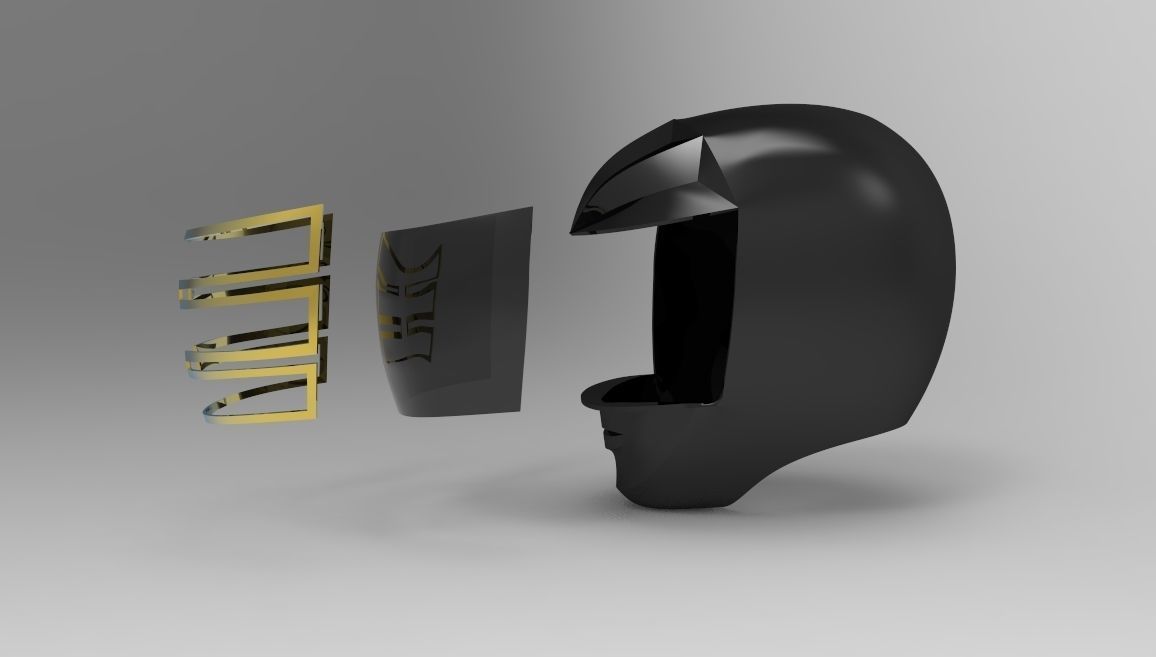 Gold Ranger Helmet from Power Ranger Zeo for 3D printing 3D model 3D ...