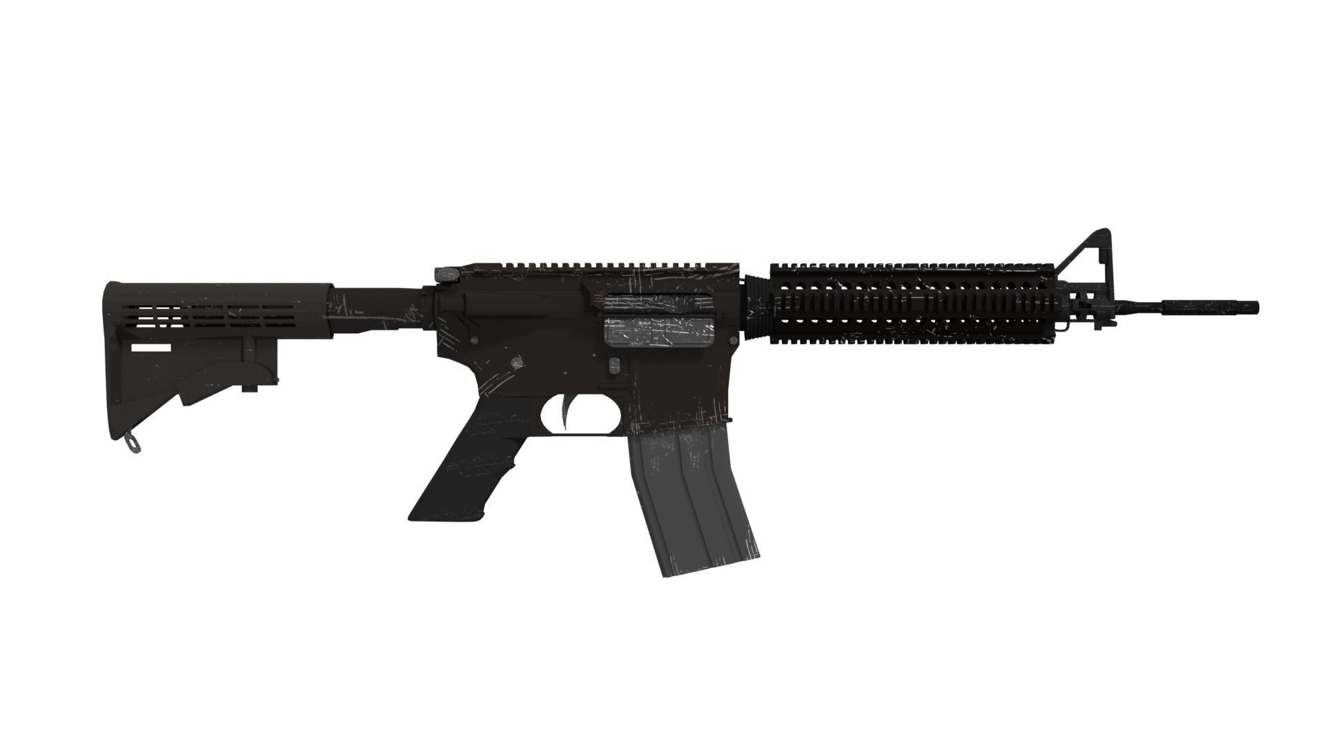 M4A1 Cartoon free VR / AR / low-poly 3D model | CGTrader