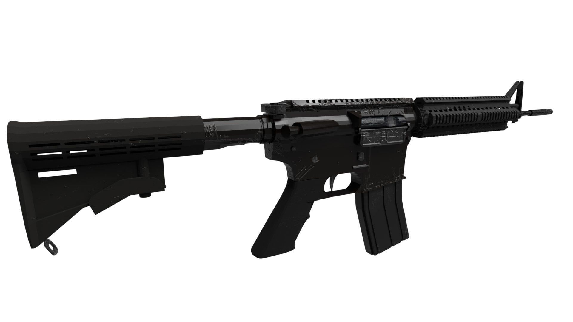 M4A1 Cartoon free VR / AR / low-poly 3D model | CGTrader