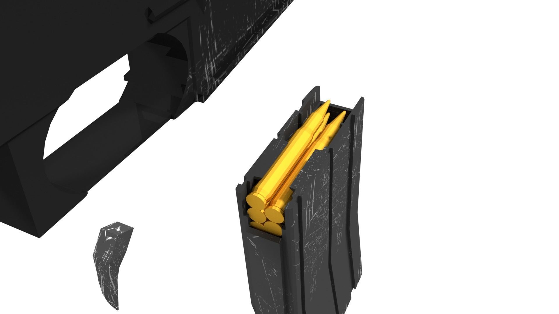 M4A1 Cartoon free VR / AR / low-poly 3D model | CGTrader