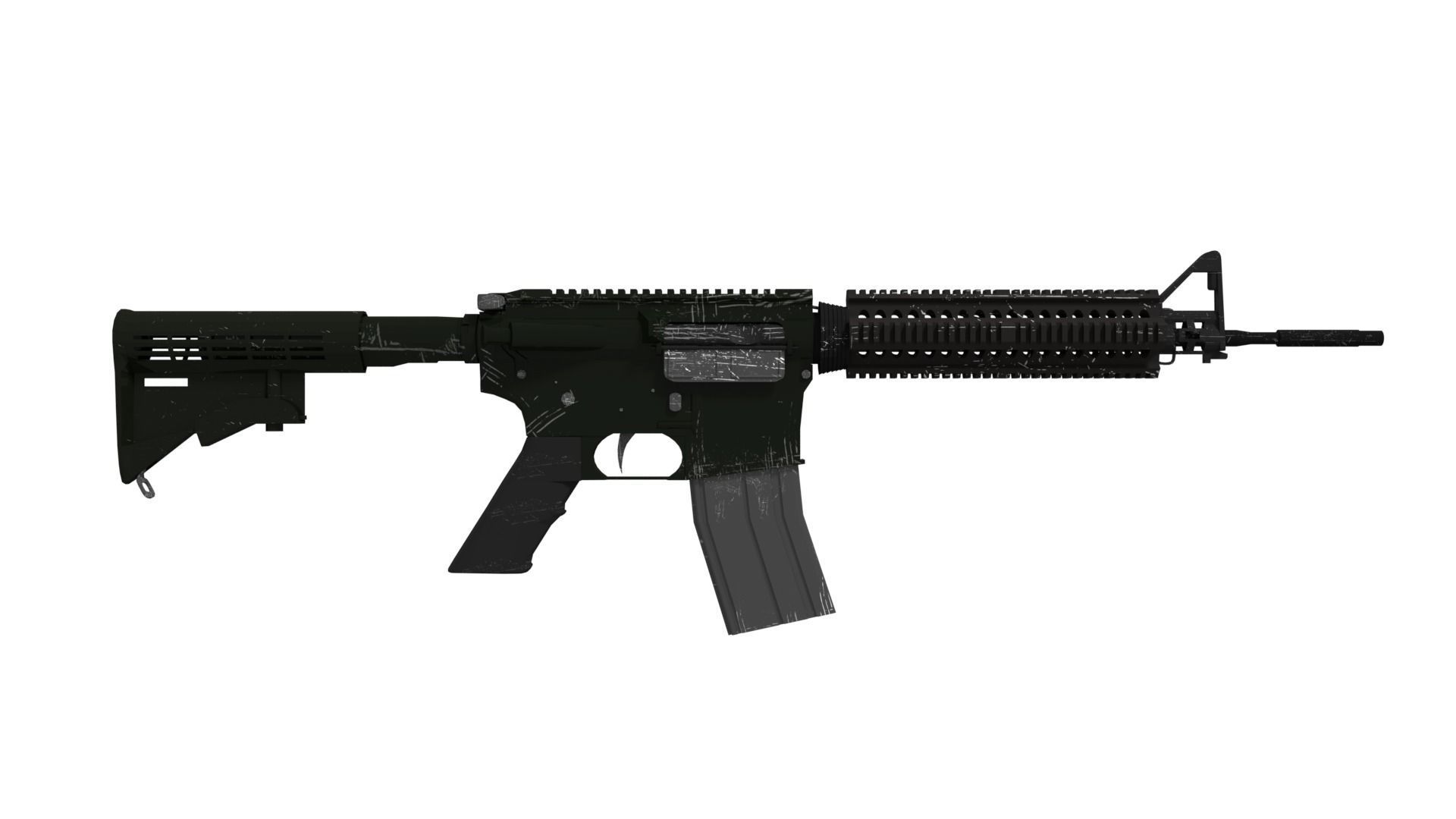 M4A1 Cartoon free VR / AR / low-poly 3D model | CGTrader