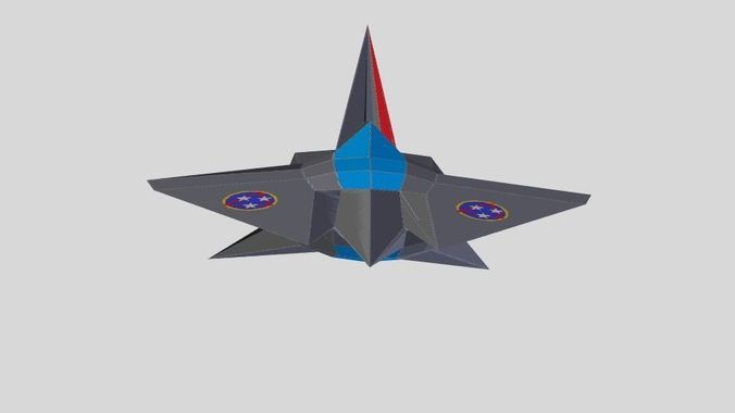 3D model Cosmofighter Space Fighter VR / AR / low-poly | CGTrader