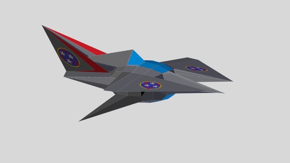 3D model Cosmofighter Space Fighter VR / AR / low-poly | CGTrader