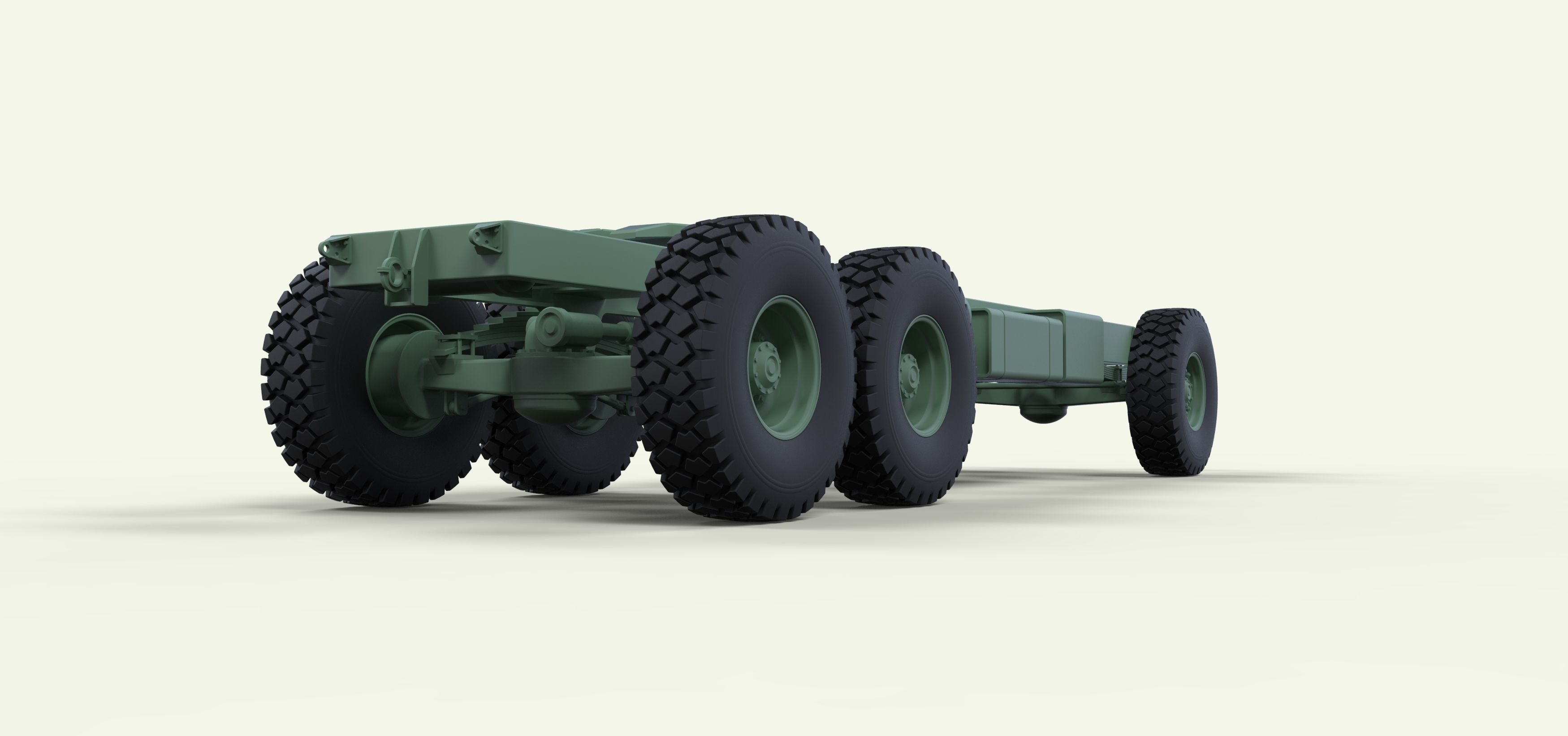 Chassis 6x6 3D model | CGTrader
