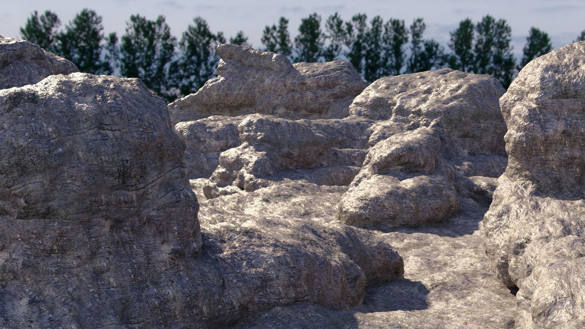 rock mesh 3D model | CGTrader