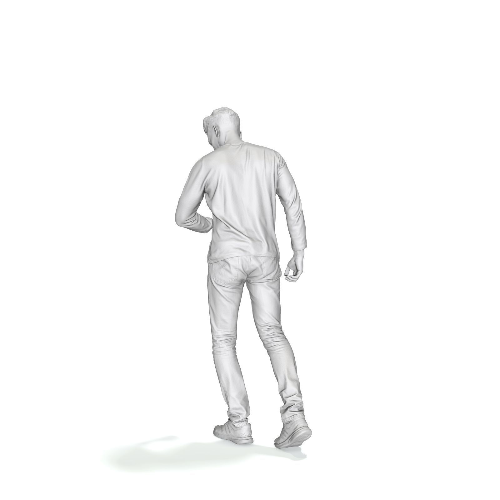 Walking Man Looking at Watch CMan0331-HD2-O03P01-S 3D model | CGTrader