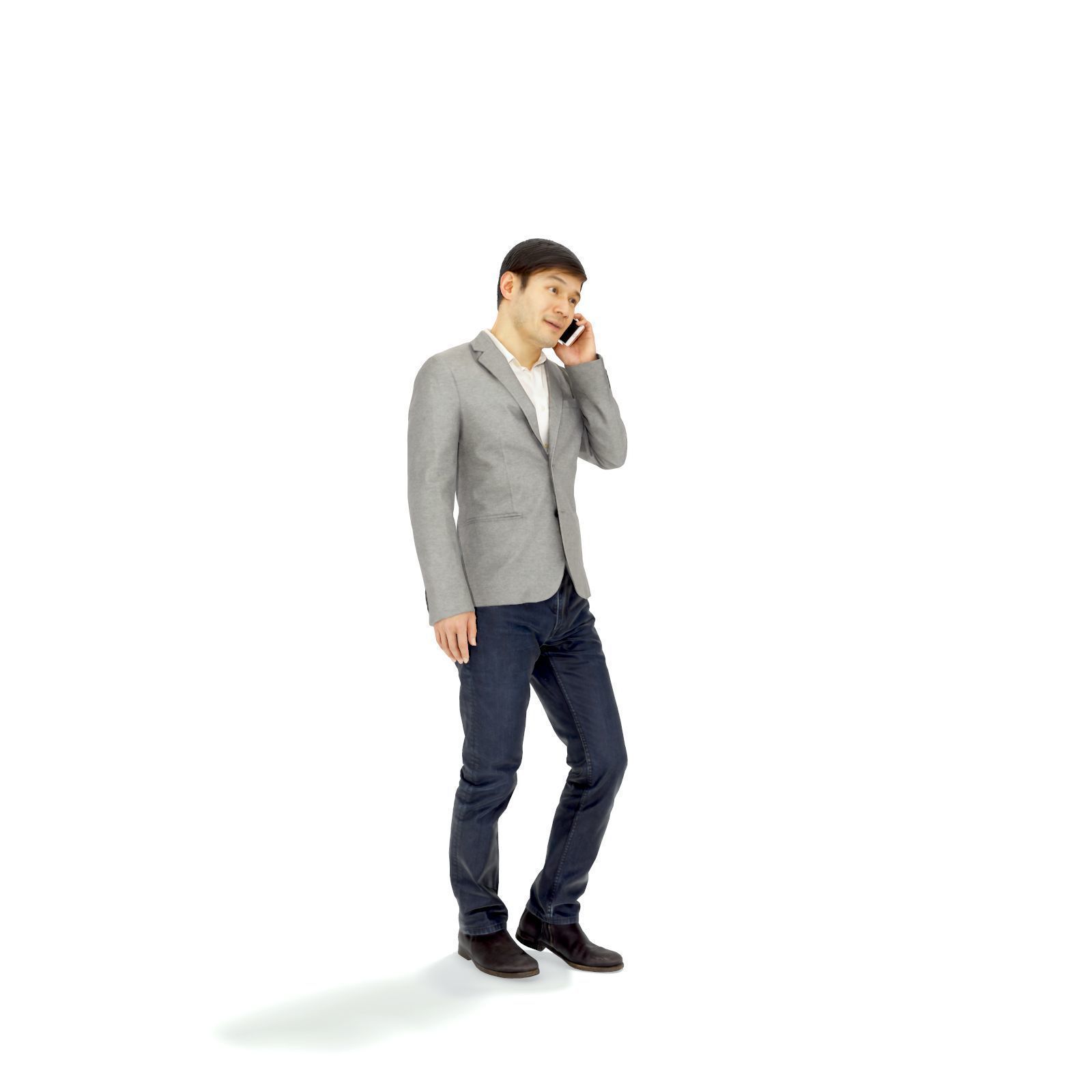 Man Talking on the Phone CMan0320-HD2-O04P01-S 3D model | CGTrader