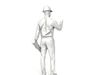 Engineer with White Helmet and Blueprints WMan0303-HD2-O02P02-S 3D ...