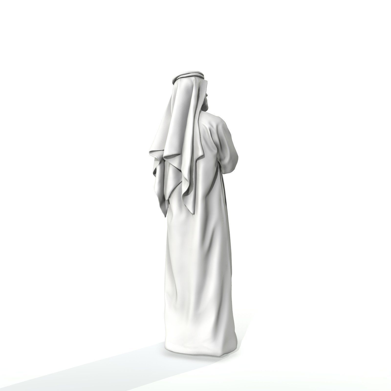 Arab Man Wearing White Thawb Cross-Arm ArMan0003-HD2-O01P02-S 3D model ...