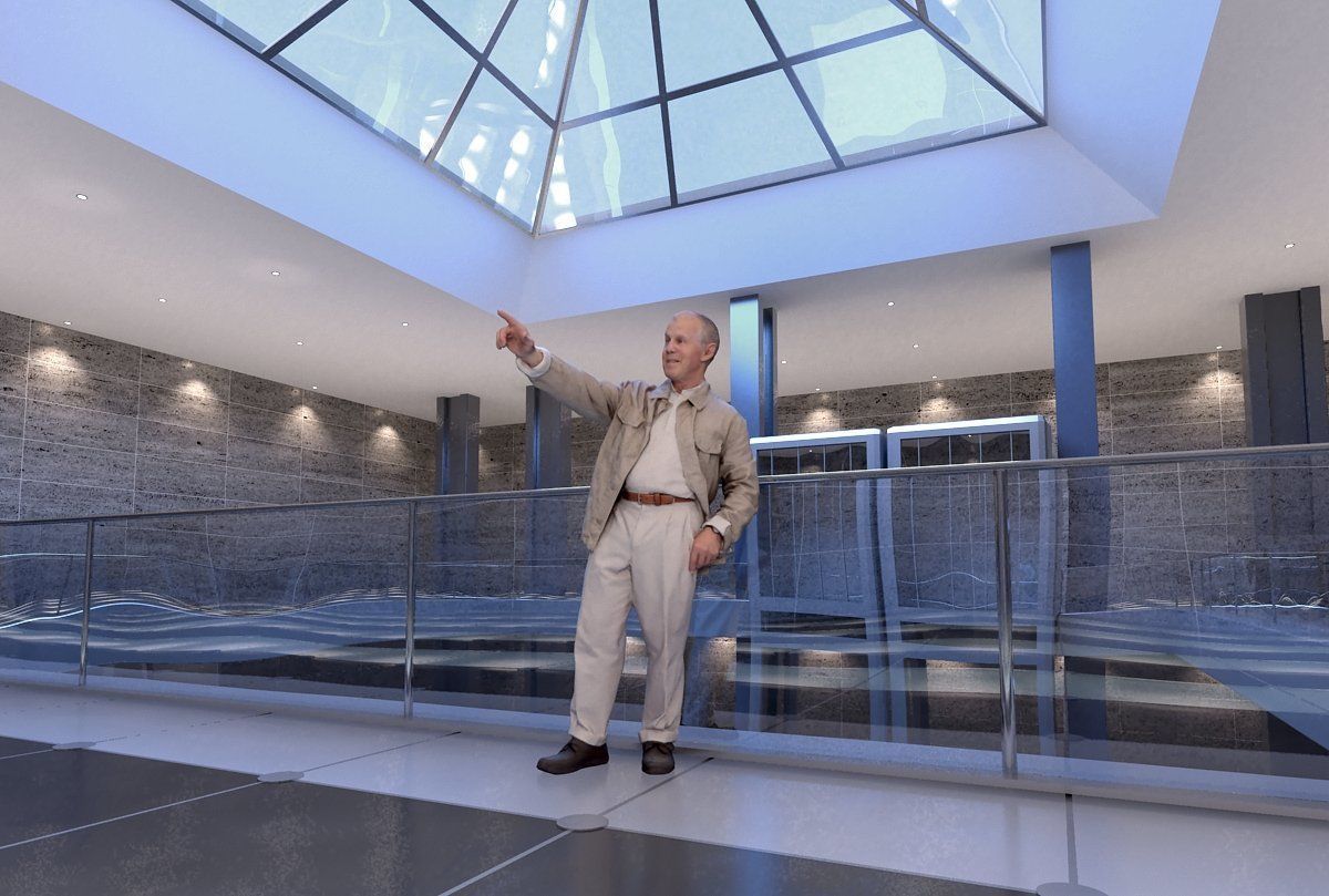 Elder Casual Man Pointing Finger CMan0016-HD2-O01P16-S 3D model | CGTrader