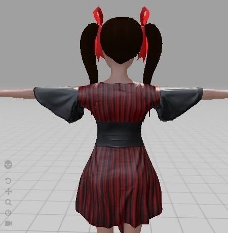 Little Girl Toon 3D 3D model rigged | CGTrader