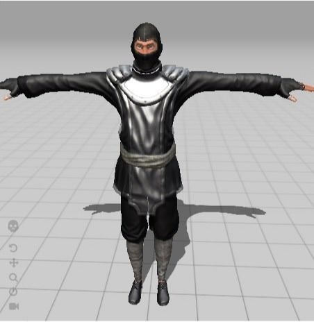 Ninja 3D Unity 3D model animated rigged | CGTrader