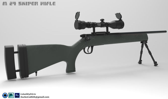 M24 Sniper Rifle free VR / AR / low-poly 3D model | CGTrader