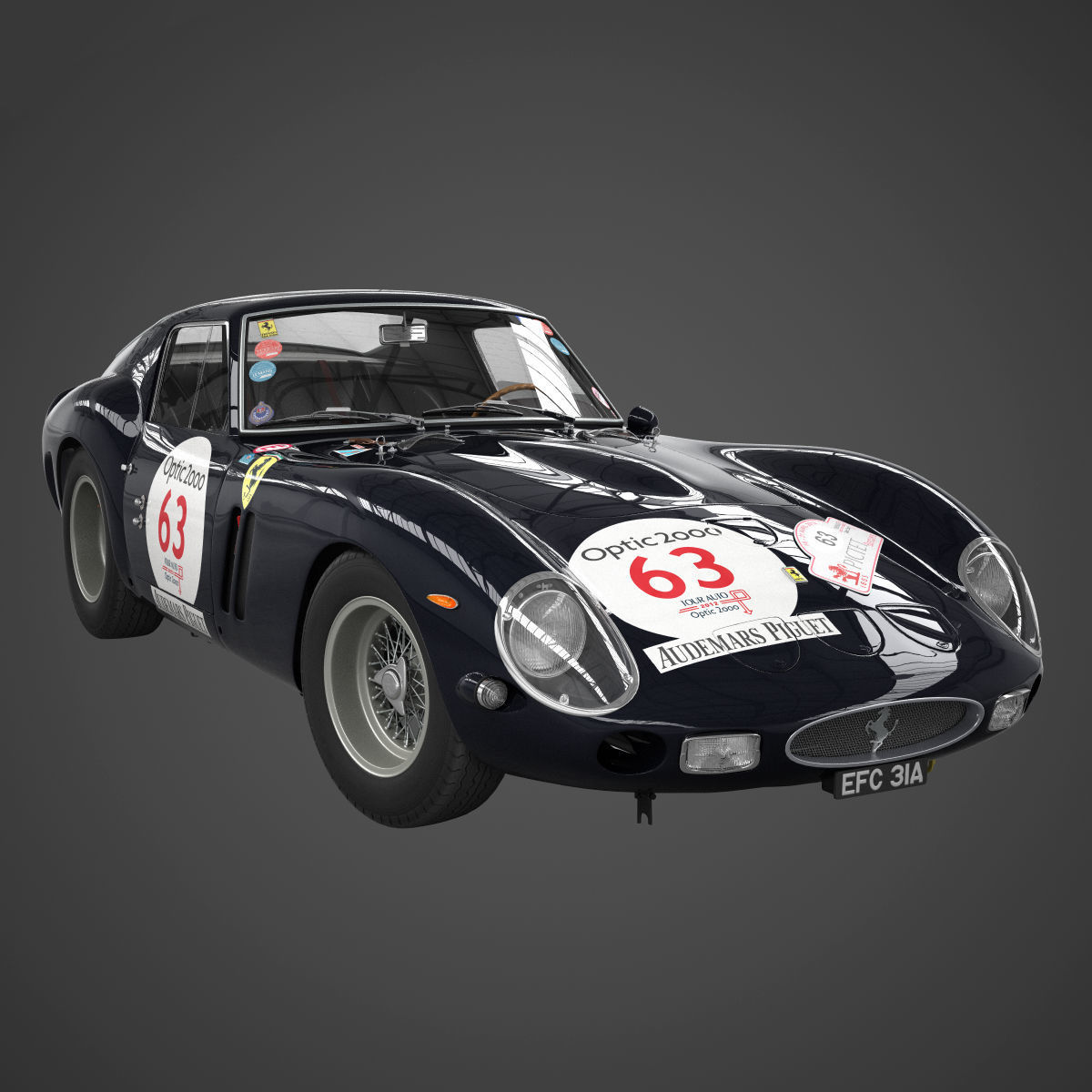 Ferrari 250 GTO - 4219GT - Complete 3D model | CGTrader