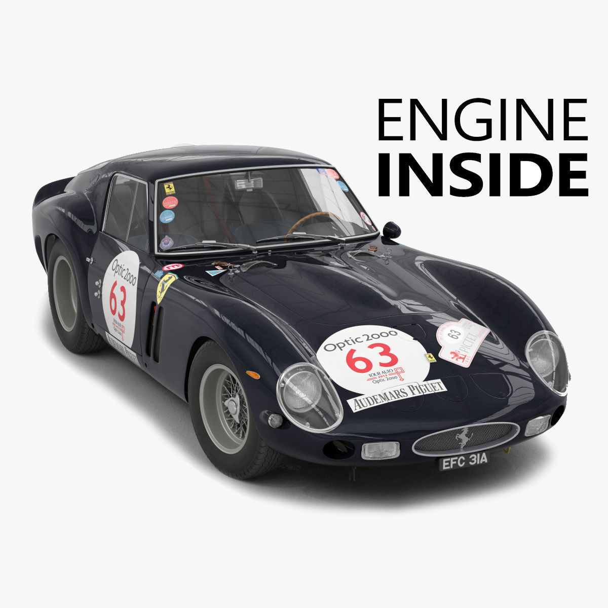 Ferrari 250 GTO - 4219GT - Complete 3D model | CGTrader