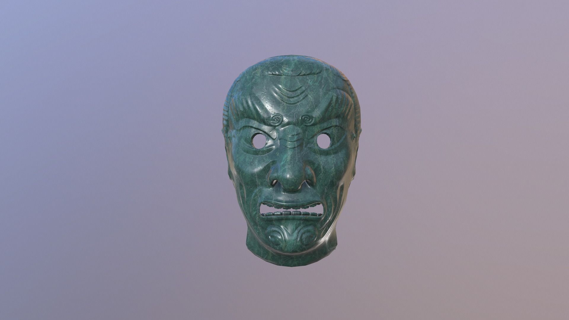 3D model Jade mask VR / AR / low-poly | CGTrader
