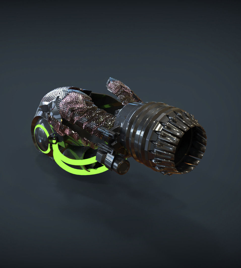 Viper grenade launcher 3D model | CGTrader