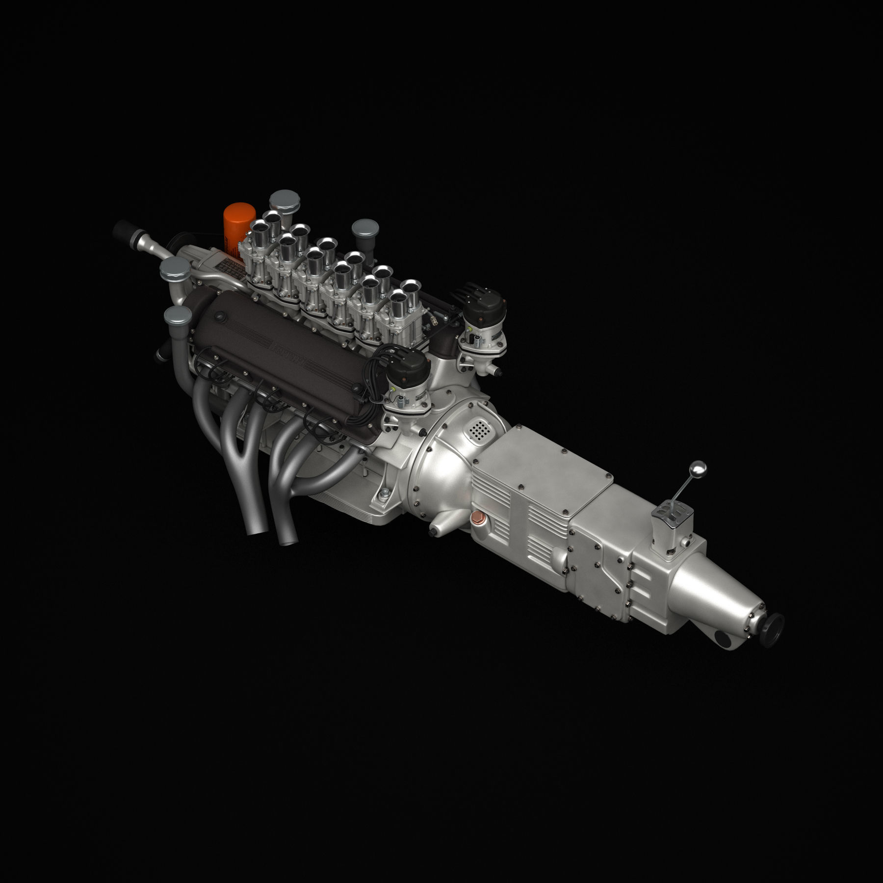 Ferrari Colombo 250 Engine - 3 liter 3D model | CGTrader