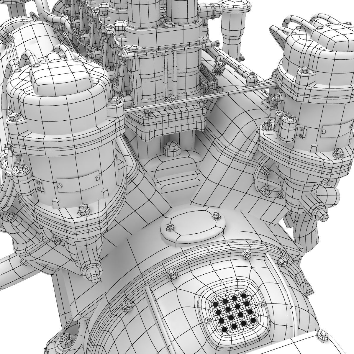 Ferrari Colombo 250 Engine - 3 liter 3D model | CGTrader